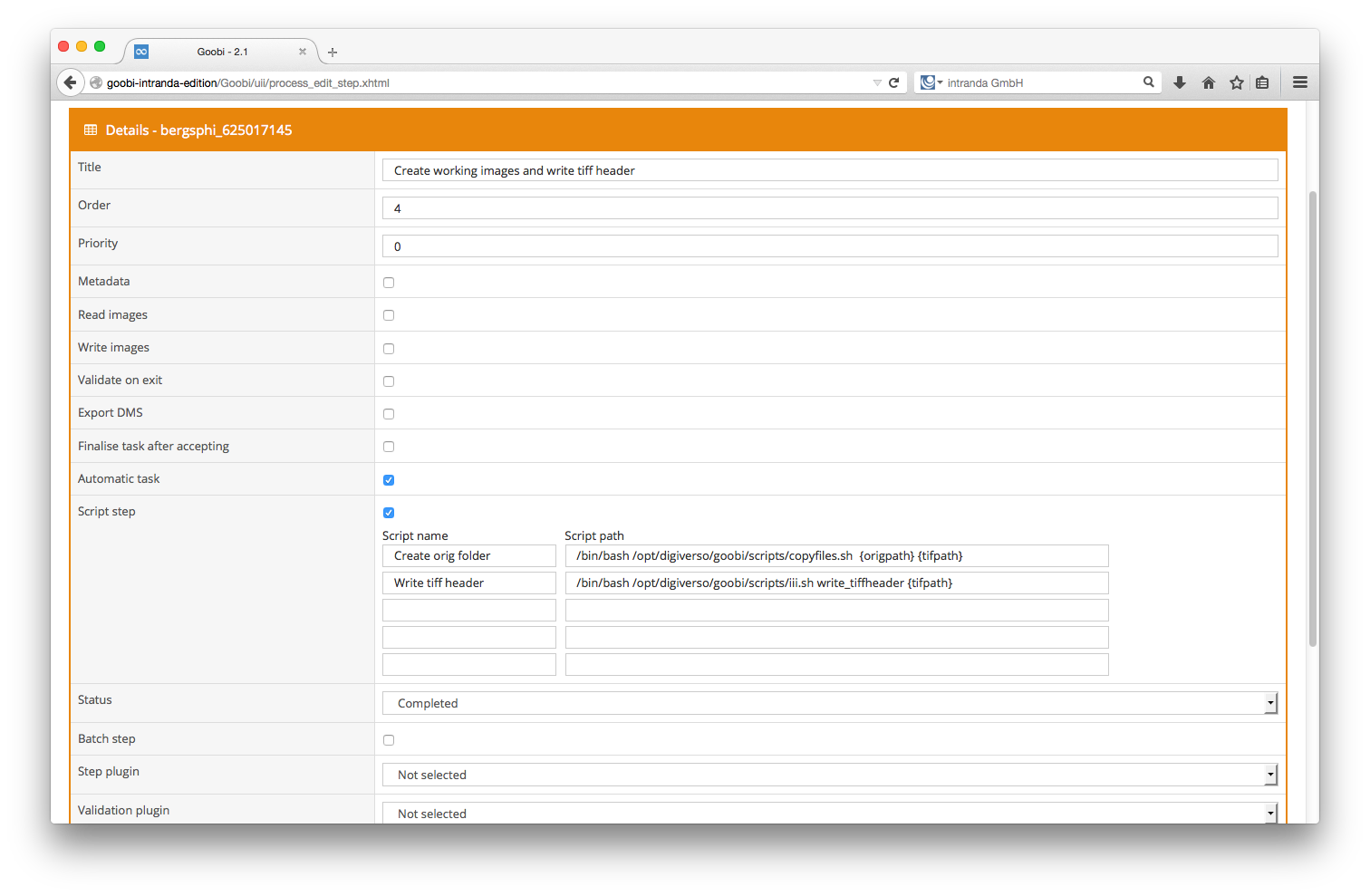 intranda GmbH – Gallery of the Goobi functions